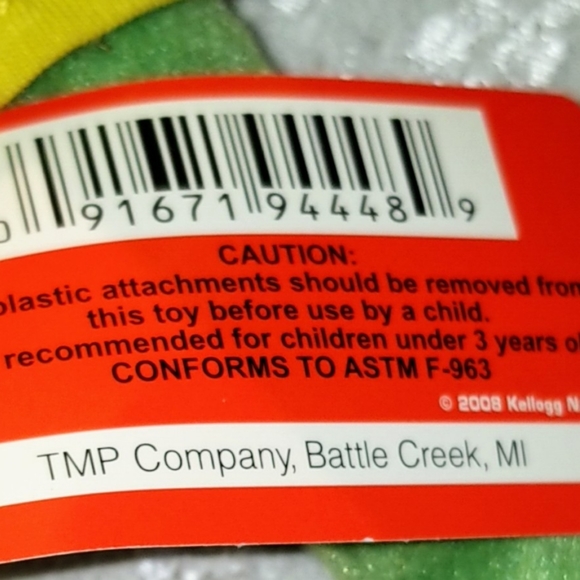 Kellogs | Toys | Kelloggs Dig Em Green Frog 5 Inch Plush Stuffed Animal ...